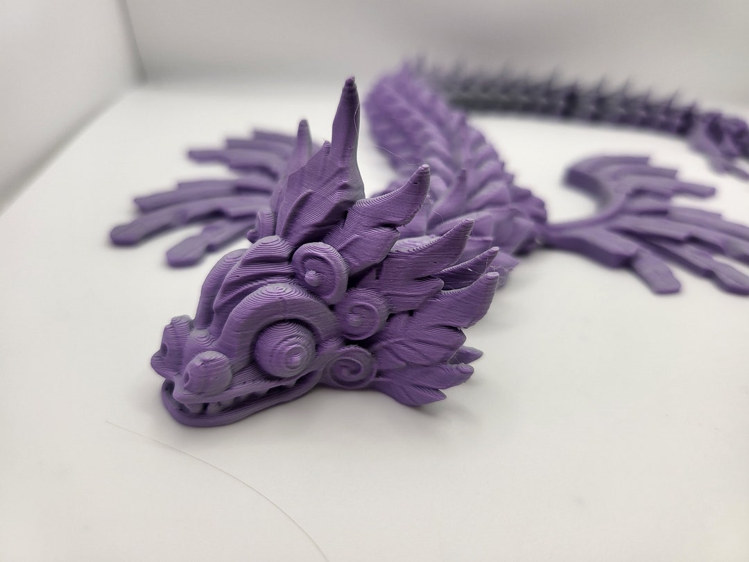 Quetzalcoatl/feathered Serpent Articulated 3D Print - Etsy