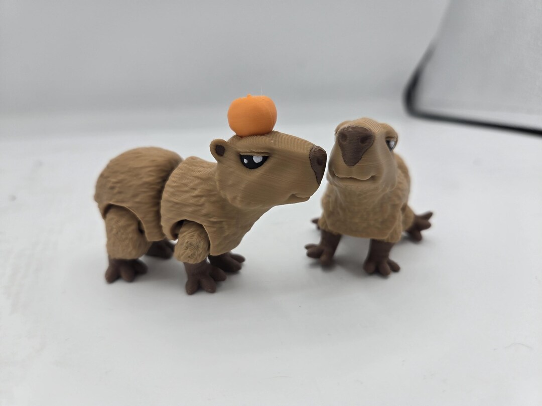 Mini Cute Capybara | Articulated 3D Printed Toy | Keychain Option - Etsy