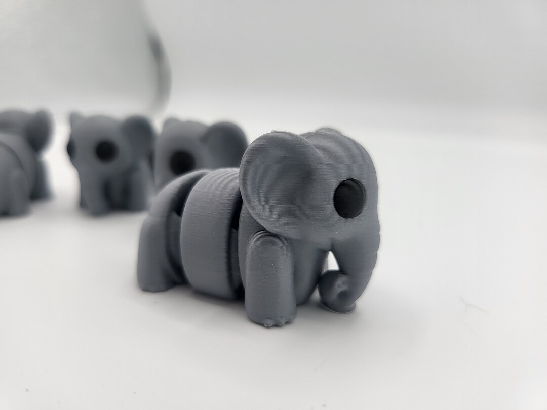 Tiny Baby Elephant Articulated 3D Print - Etsy