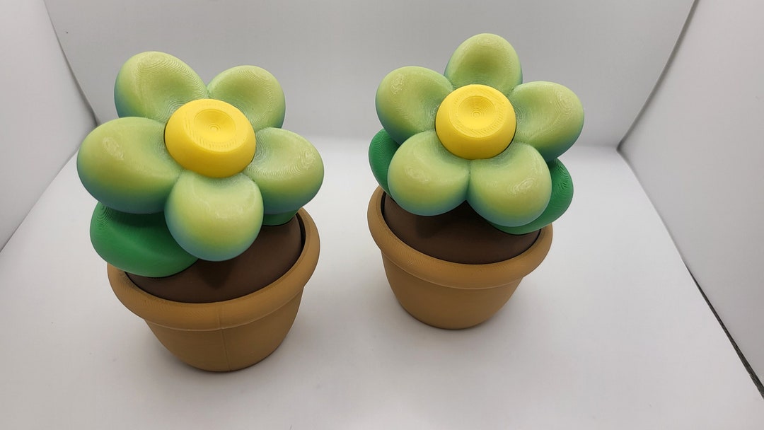 Blossom in Disguise: Small 3D Printed Flower With Hidden Loot Space - Etsy