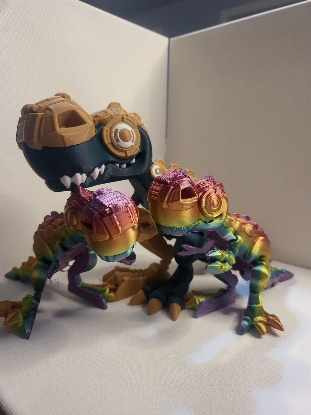 Flexible Cyborg Dinosaur (3D Print) - Etsy