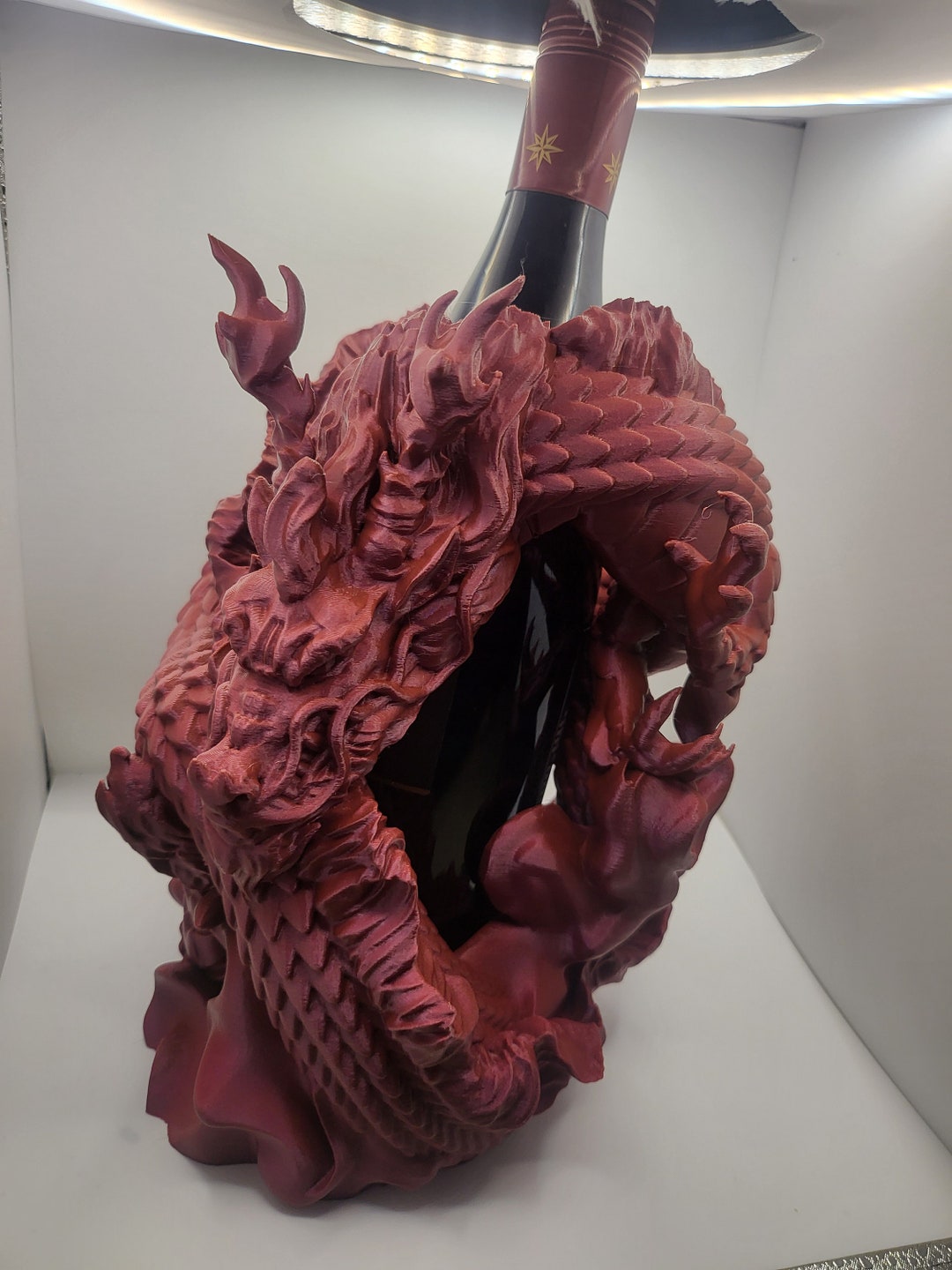 Chinese Dragon Wine Bottle Display (3D Print) - Etsy