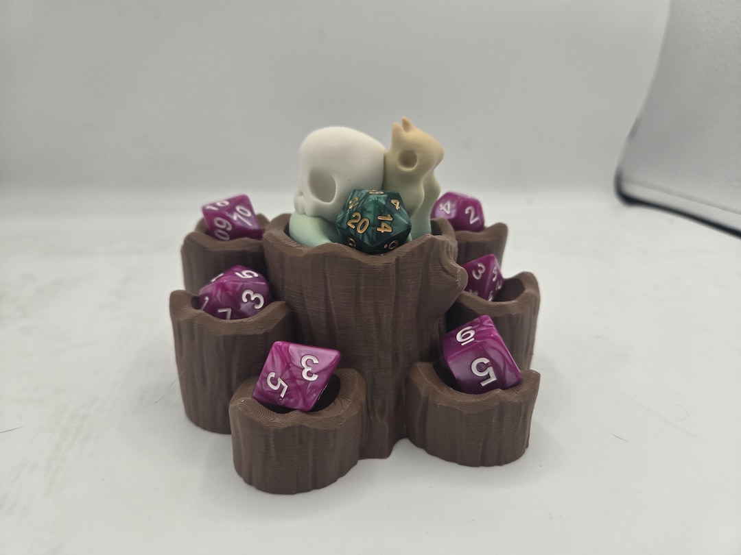 Snail Wood Log Dice Holder Display for Tabletop Gaming 3D Print - Etsy