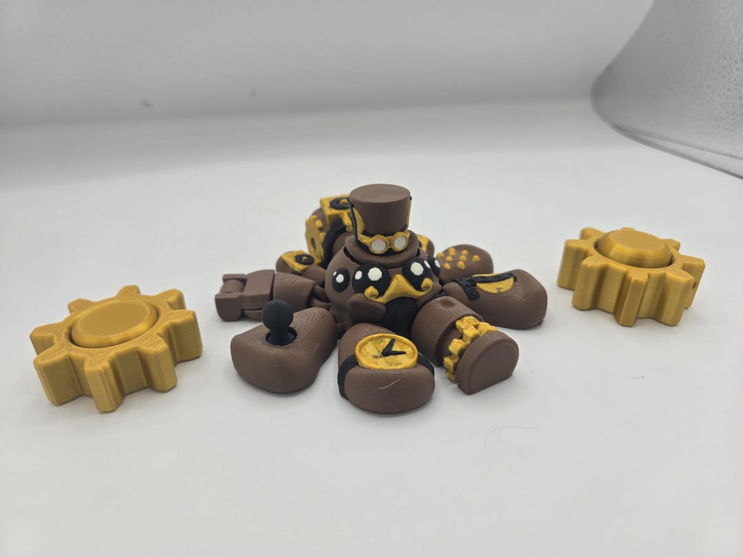 Steampunk Style Fidgets | Multifidget Spider, Gear Clicker, or Spinner ...