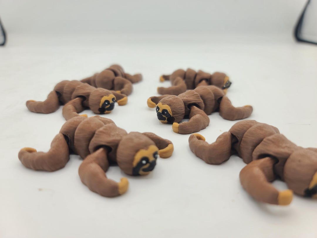 Tiny Baby Sloth Flexi (poseable and Fun!) 3D Print - Etsy