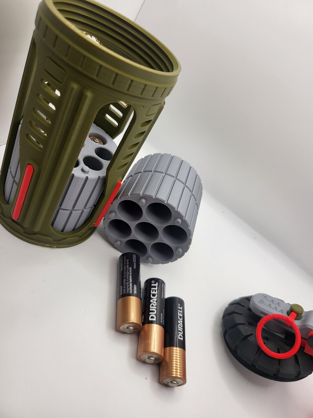 Futuristic Grenade AA/AAA Battery Storage 3D Print - Etsy