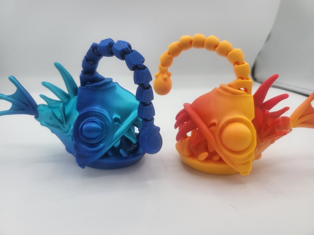 Angler Fish Articulated Flexi | 3D Print - Etsy