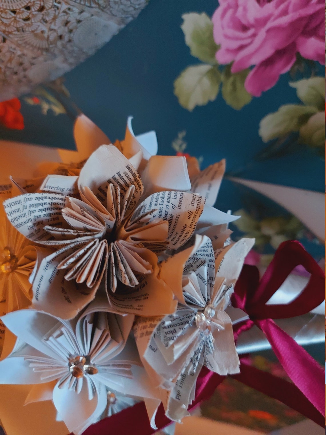 Handmade paper flower bouquet - Etsy.de