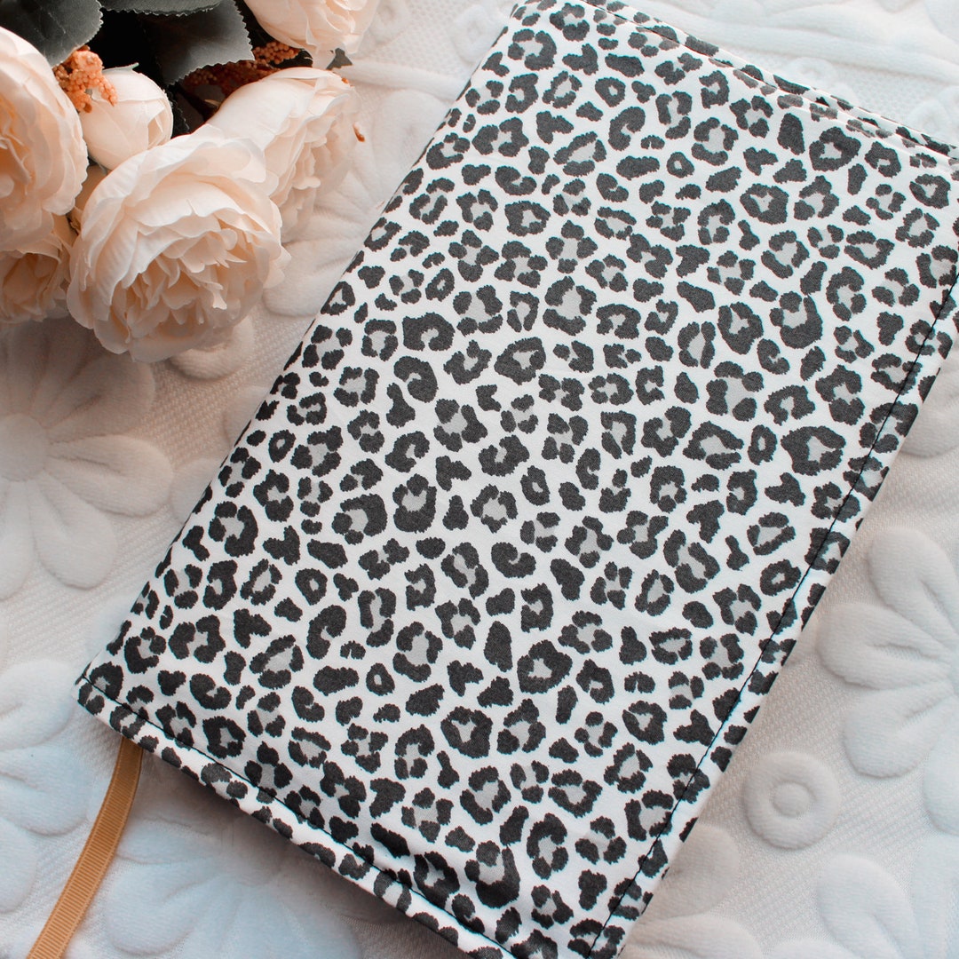 MEDIUM Beatrice Adjustable Book Cover, Animal Print Book Cover, Dust ...