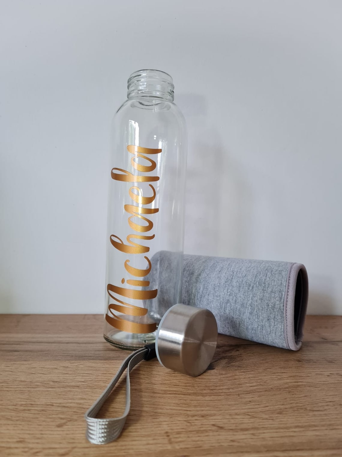 Trinkflasche 500ml Wasserflasche mit Name Glas | Etsy