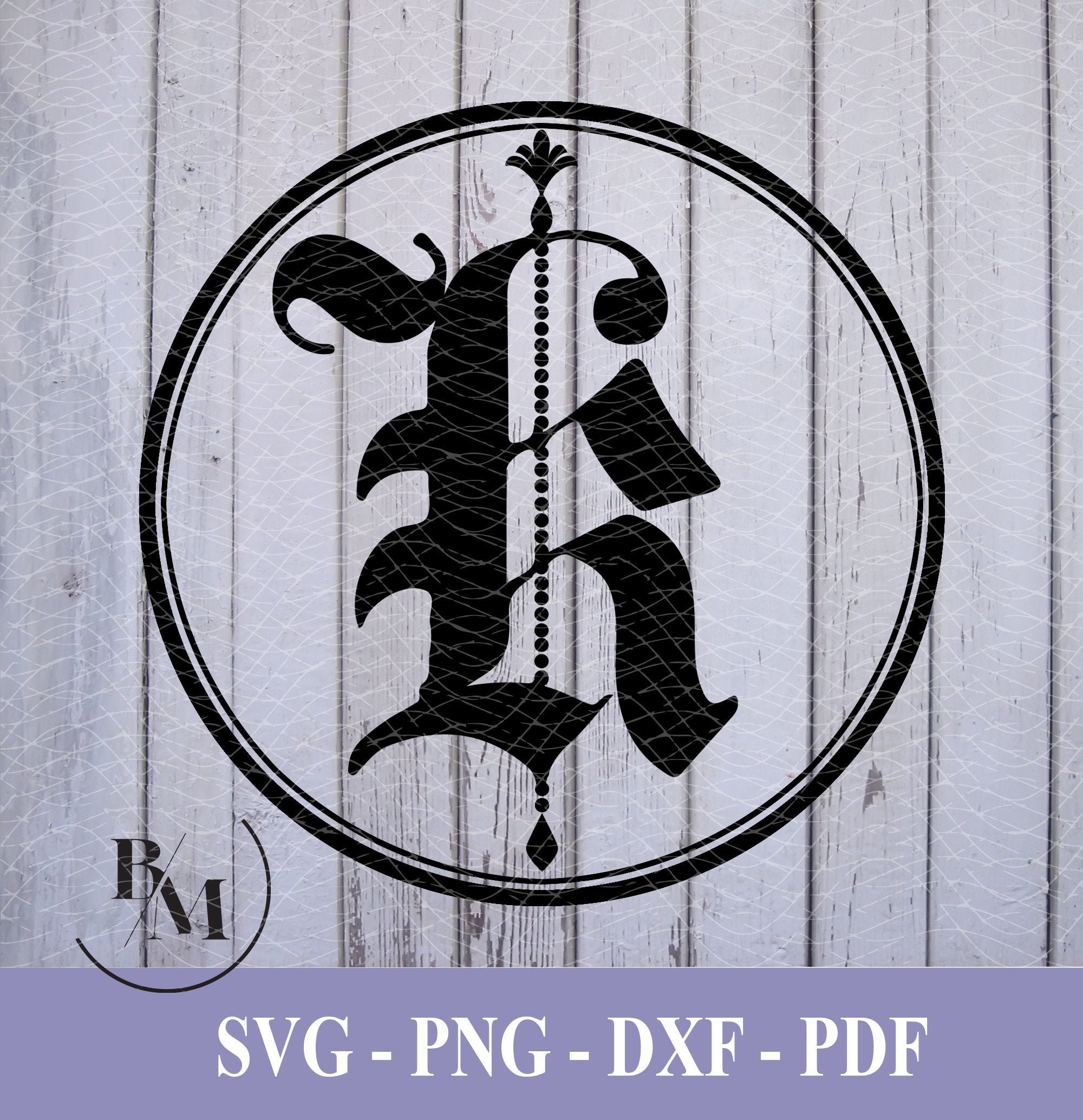Letter K Monogram Svg