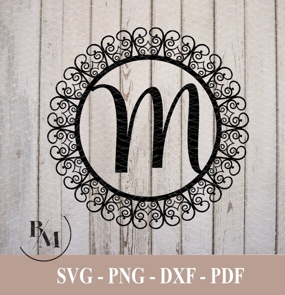 Wall Hangings Home Decor dxf Downloadable File L-Monogram Letter svg ...