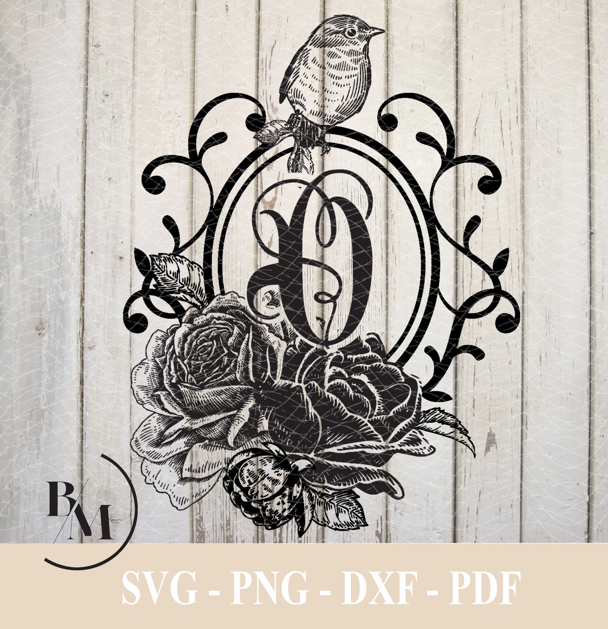 O-monogram Letter Svg Png Pdf Dxf Downloadable File | Etsy