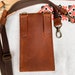 Handmade Leather Mini Phone Bag: iPhone 15 Pro MAX, Wallet & Keychain ...