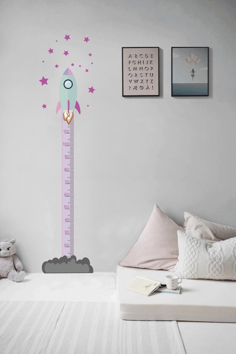 Space Rocket Height Chart Rocket Launch Growth Chart Height Chart Ruler ...