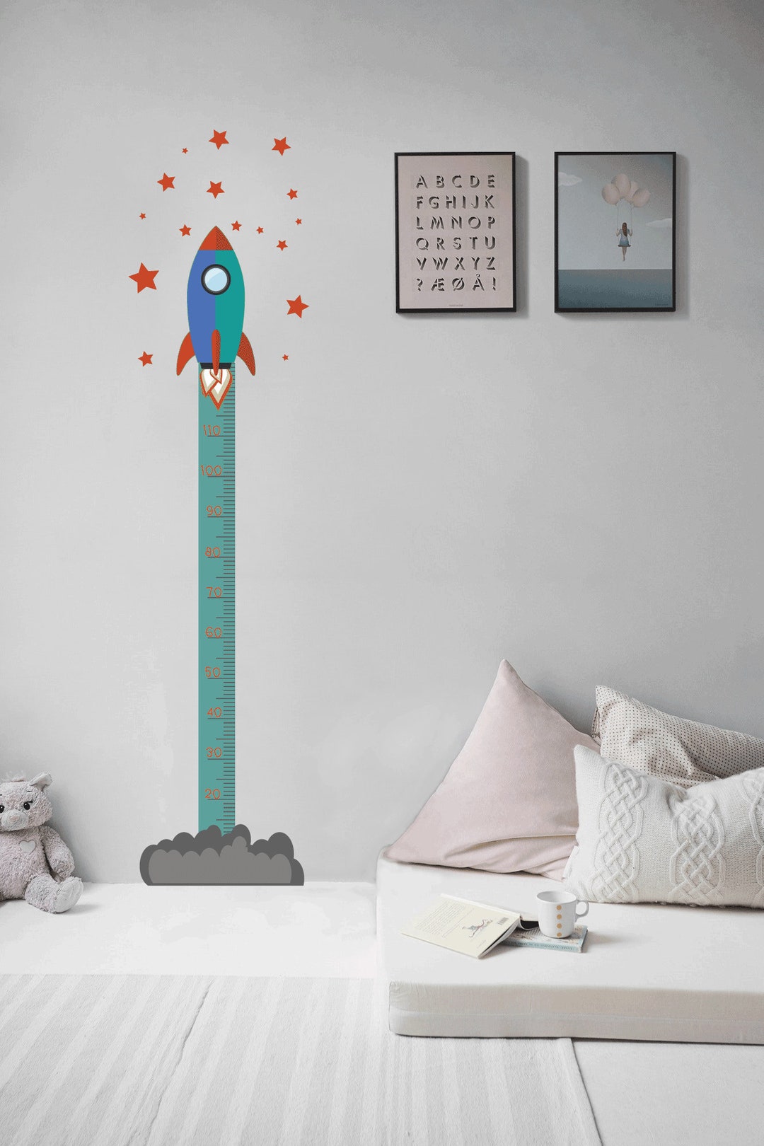 Space Rocket Height Chart Rocket Launch Growth Chart Height Chart Ruler ...