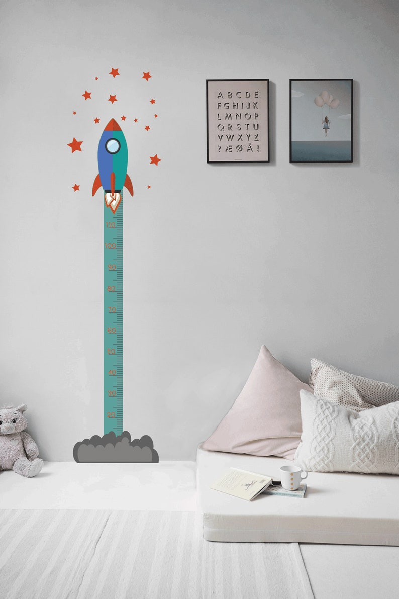Space Rocket Height Chart Rocket Launch Growth Chart Height Chart Ruler ...