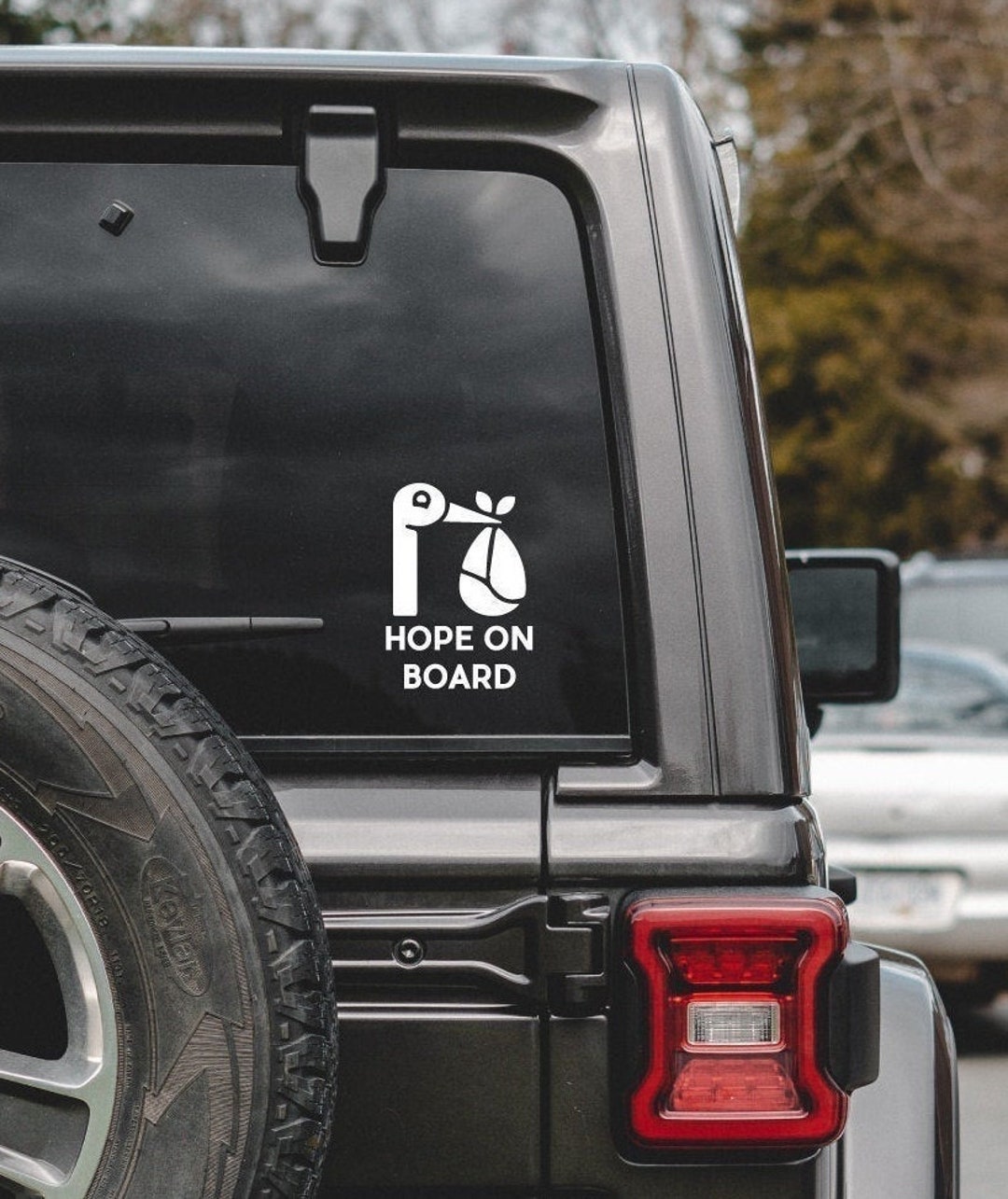Car Sticker "hope on Board" | Pregnant on Board | Baby on Board Decal ...