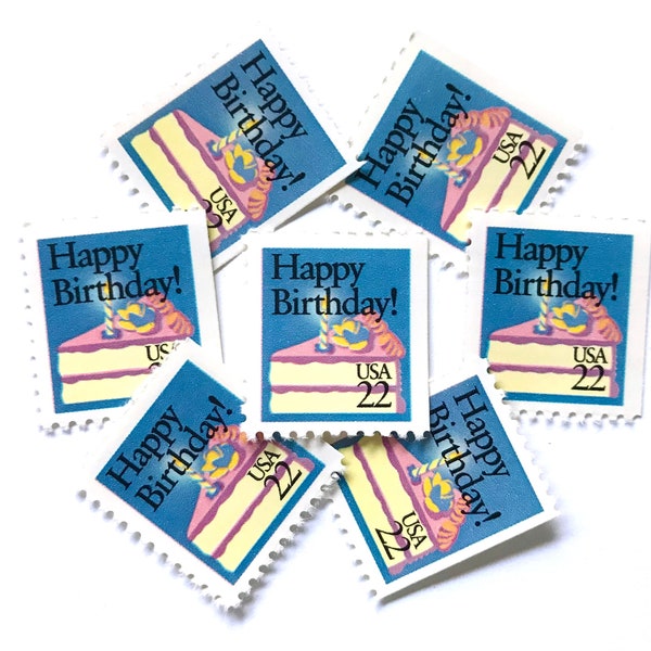 Happy Birthday Stamp - Etsy