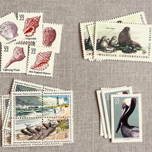 Vintage Unused Beach Postage Set 1 Oz. / for 10 Letters / Nautical USPS ...