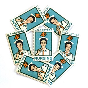 20 Vintage Unused Nursing Mail Stamps / Healthcare Nurse USPS Postage ...