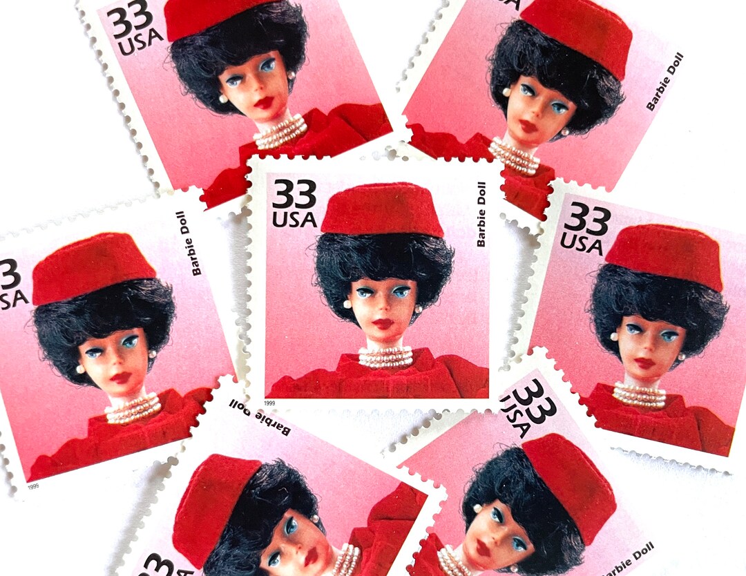 10 Vintage Unused Barbie Doll Stamps / Celebrate the Century 1960 ...