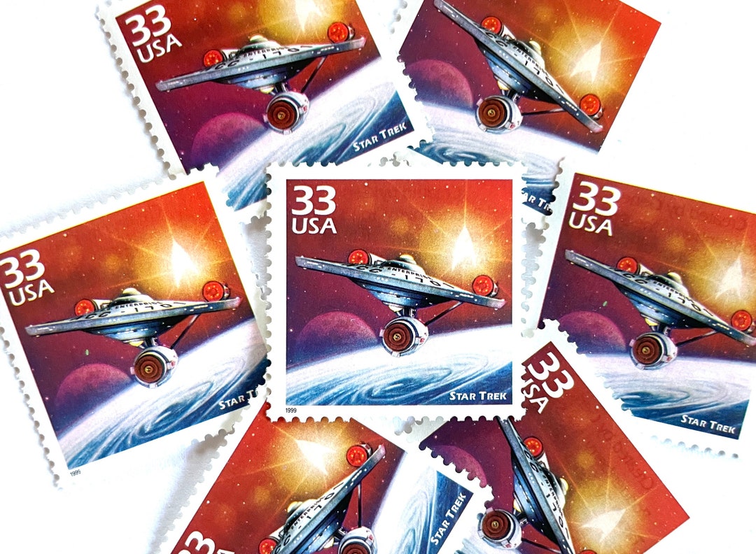10 Vintage Unused Star Trek Stamps / Celebrate the Century 1960 ...