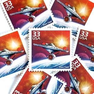 10 Vintage Unused Star Trek Stamps / Celebrate the Century 1960 ...