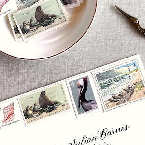 Vintage Unused Beach Postage Set 1 Oz. / for 10 Letters / Nautical USPS ...