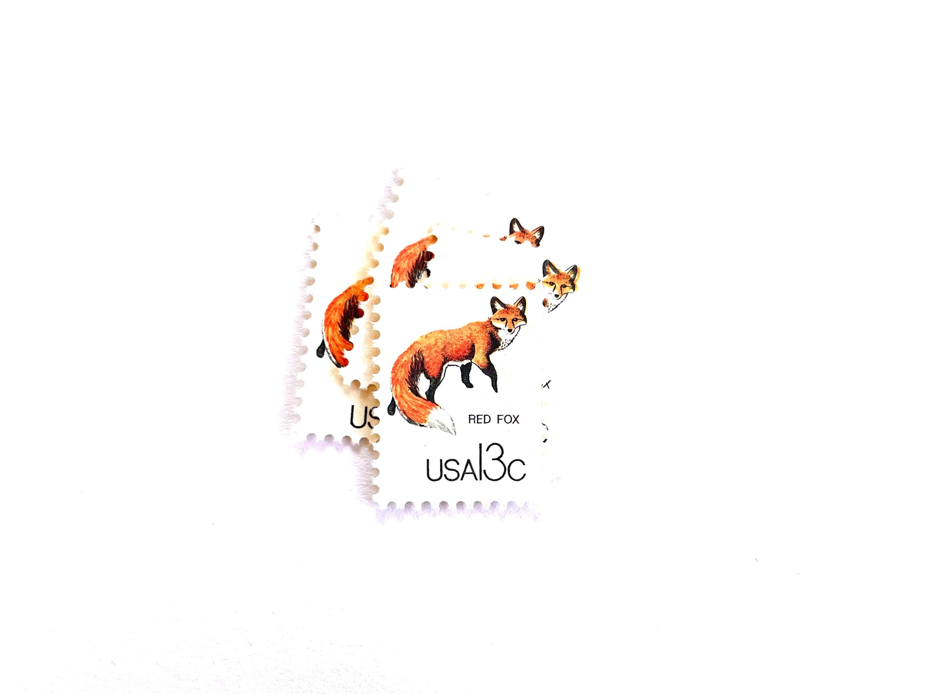 10 Vintage Unused Red Fox Wildlife Stamps / Animal CAPEX USPS Postage ...