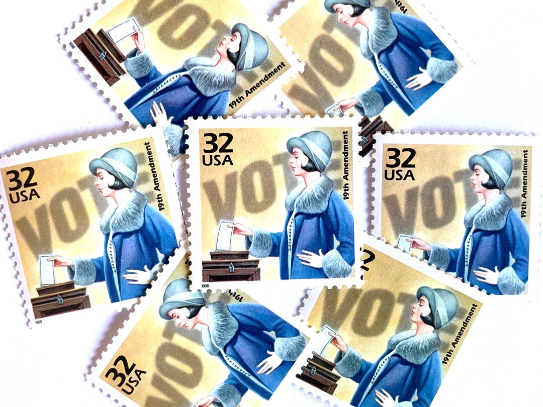 10 Vintage Unused 19th Amendment Stamps / Women's Vote Celebrate the ...