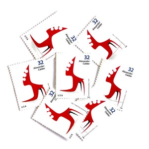 10 Vintage Unused Alexander Calder Mail Stamps / Portrait of a Young ...