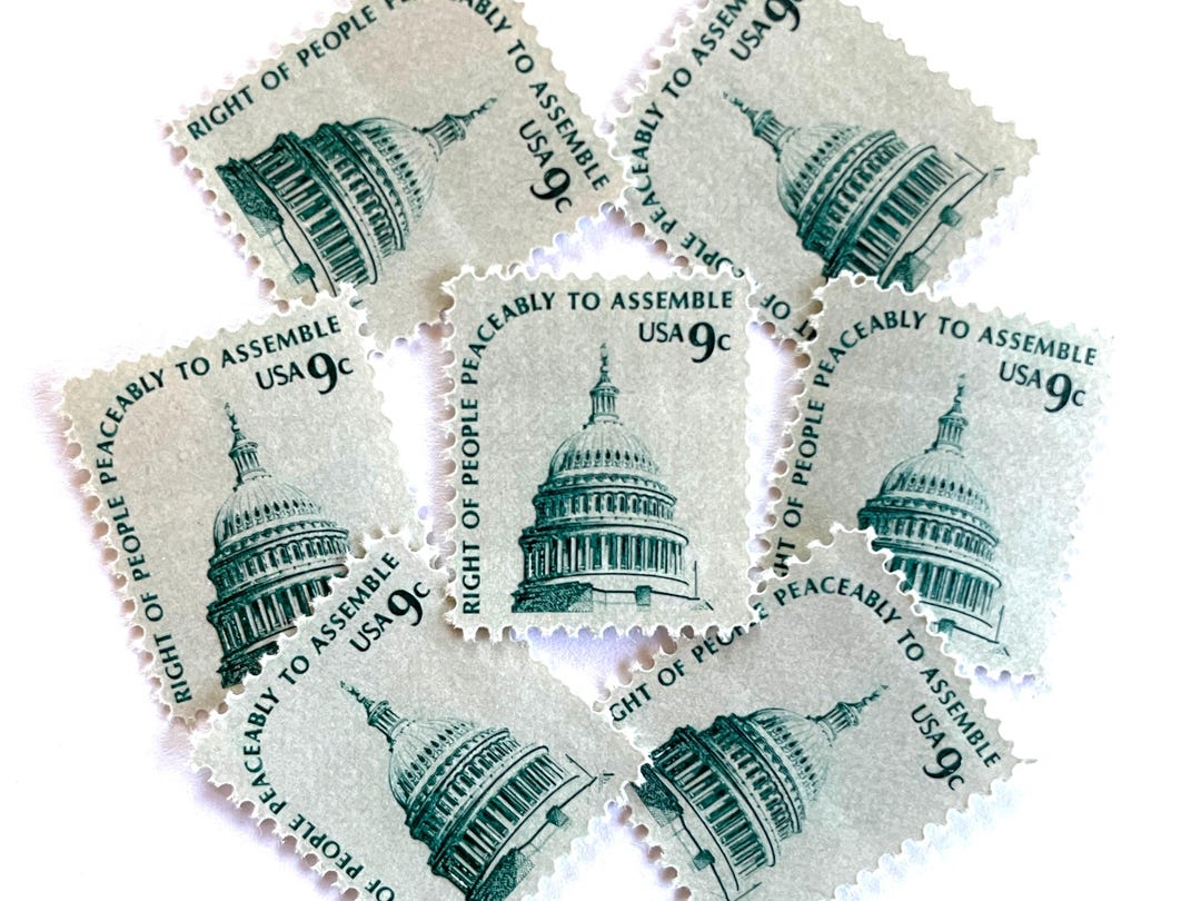20 Vintage Unused Capitol Dome Americana Series Mail Stamps ...