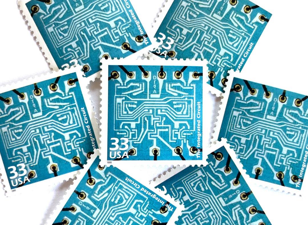 10 Vintage Unused the Integrated Circuit Stamps / Celebrate the Century ...
