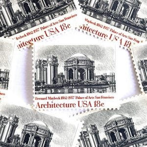 10 Vintage Unused Palace of Arts San Francisco Stamps / American ...