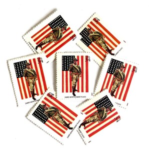10 Vintage Unused James Montgomery Flagg Mail Stamps / American ...