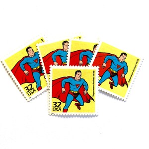 10 Vintage Unused Superman Stamps / Celebrate the Century 1930 ...