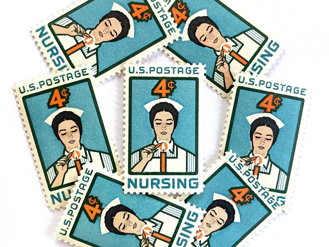 20 Vintage Unused Nursing Mail Stamps / Healthcare Nurse USPS Postage ...