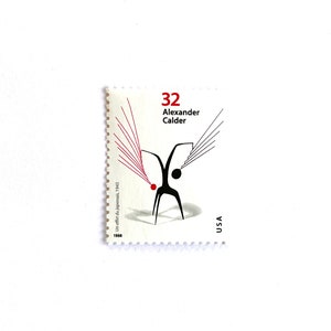 10 Vintage Unused Alexander Calder Mail Stamps / Un Effet Du Japonais ...