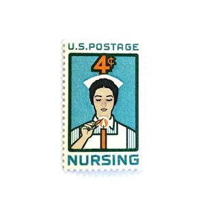 20 Vintage Unused Nursing Mail Stamps / Healthcare Nurse USPS Postage ...
