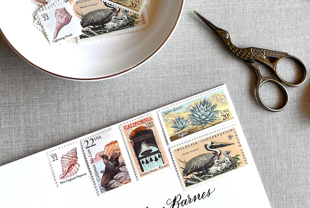 Vintage Unused California Beach Desert Postage Set 1 Oz. / for 10 ...