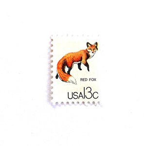 10 Vintage Unused Red Fox Wildlife Stamps / Animal CAPEX USPS Postage ...