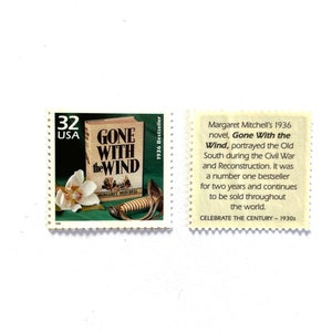 10 Vintage Unused Gone With the Wind Stamps / Celebrate the Century ...