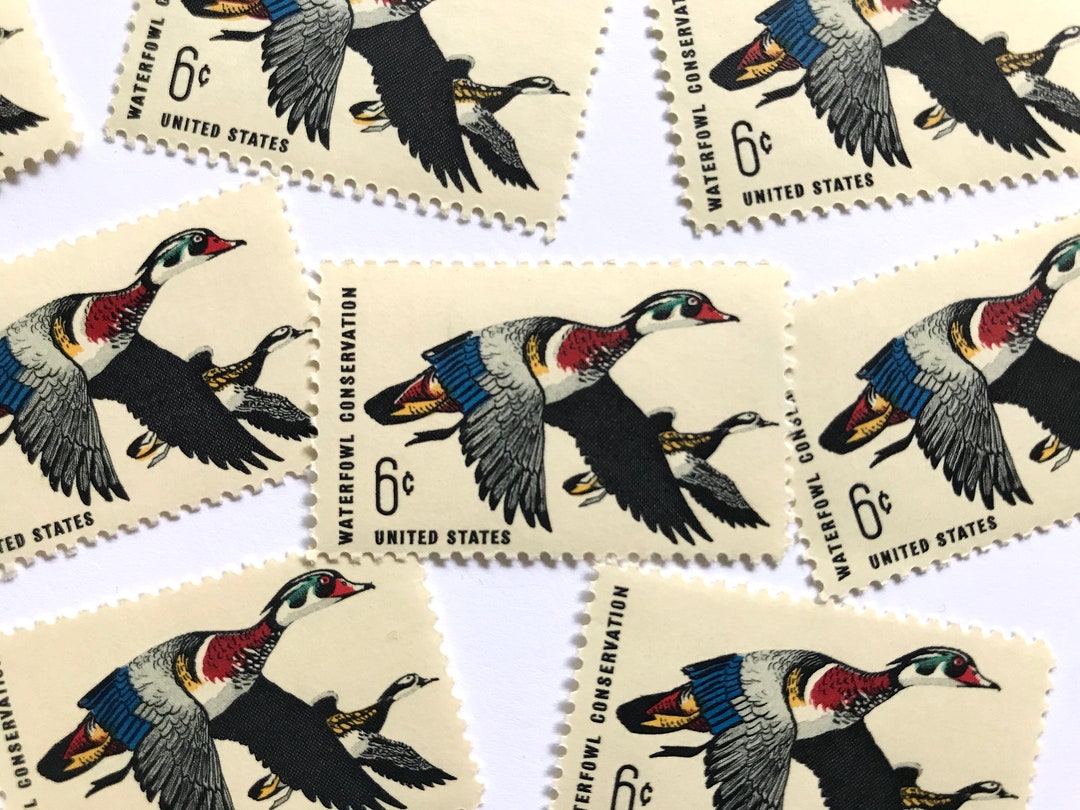 20 Vintage Unused Duck Mail Stamps / Waterfowl Conservation USPS ...