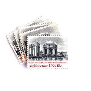 10 Vintage Unused Palace of Arts San Francisco Stamps / American ...