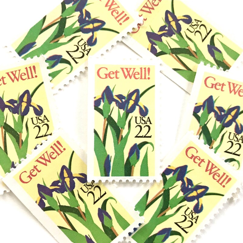 Get Well Stamps - Etsy