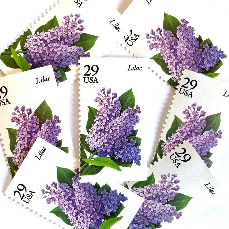 Purple Stamps - Etsy