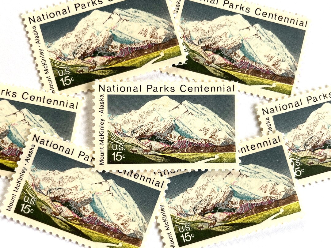 20 Vintage Unused Mount Mckinley Denali Alaska Mail Stamps / National ...