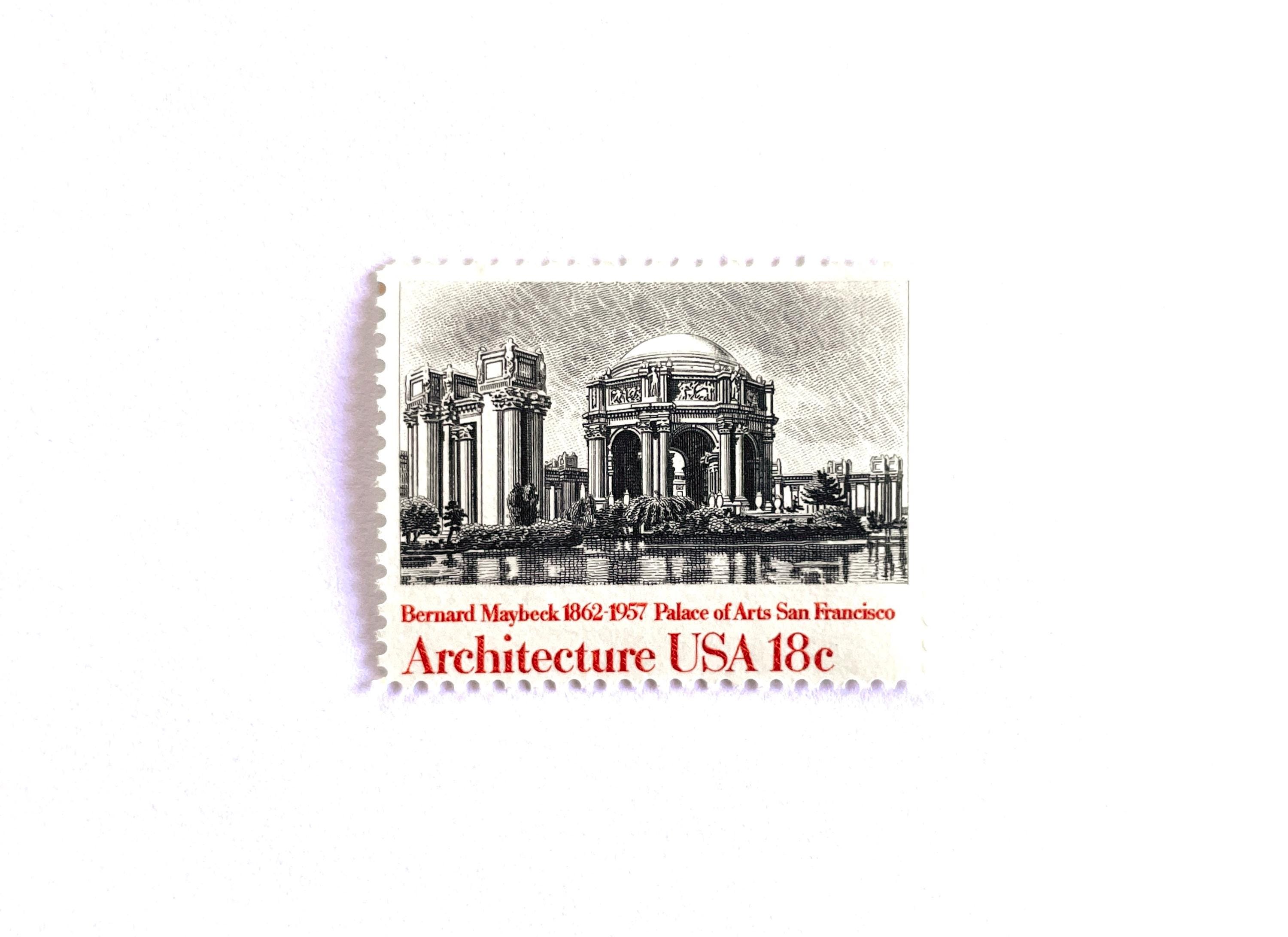 10 Vintage Unused Palace of Arts San Francisco Stamps / American ...