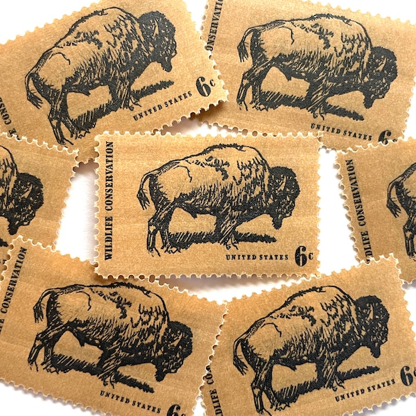 Bison Stamp - Etsy